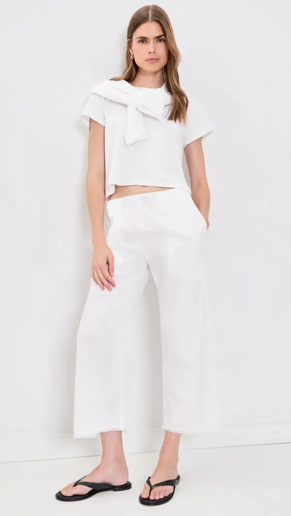 LESET Yoko Lace Crop Pants