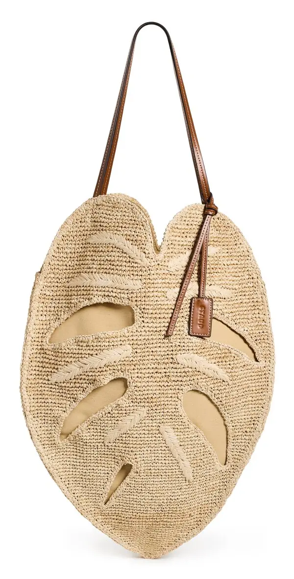 Staud Large Palm Raffia Bag - Natural