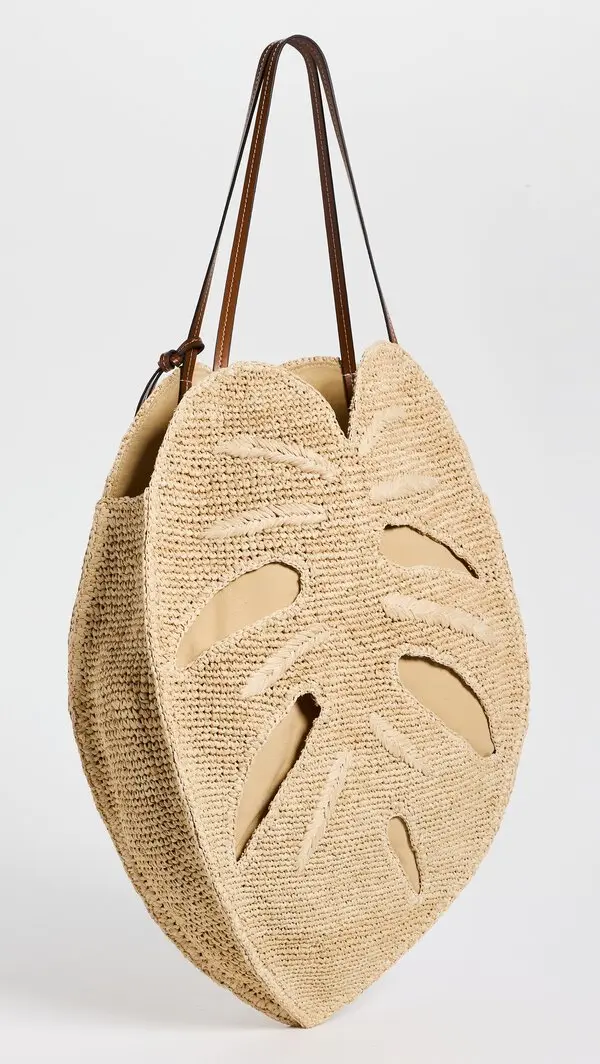 Staud Large Palm Raffia Bag