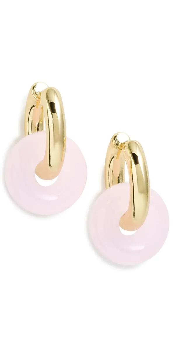 LUV AJ The Rio Washer Hoop Earrings - Gold