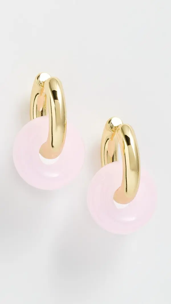 LUV AJ The Rio Washer Hoop Earrings
