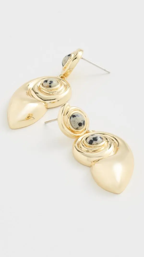LUV AJ The Palma Shell Statement Earrings