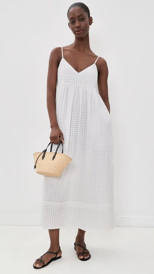 Jenni Kayne Cove Check Midi Dress