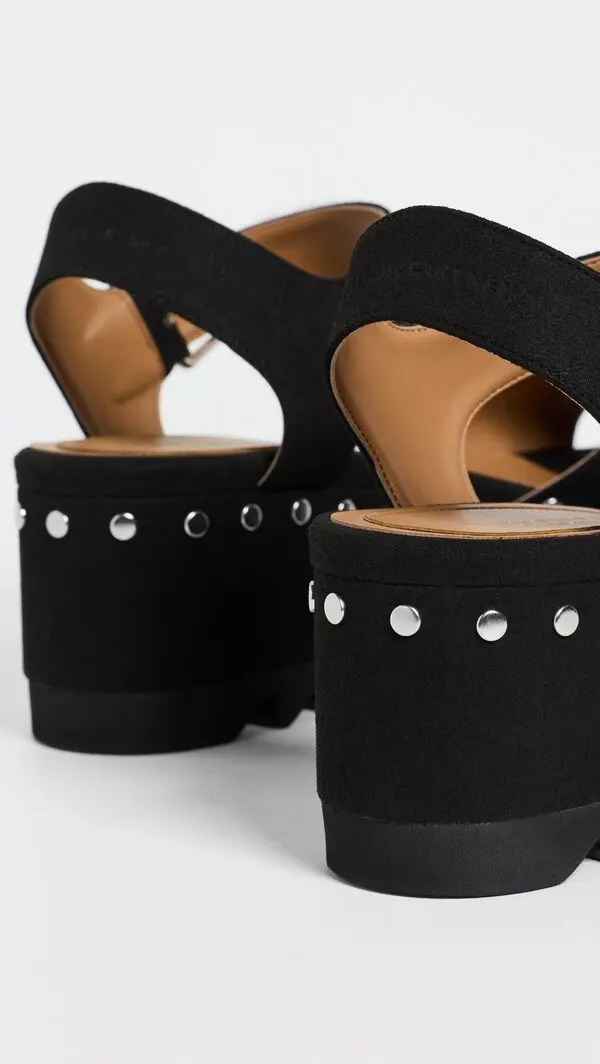 Stella McCartney Elyse Alter Suede Sandals With Studs