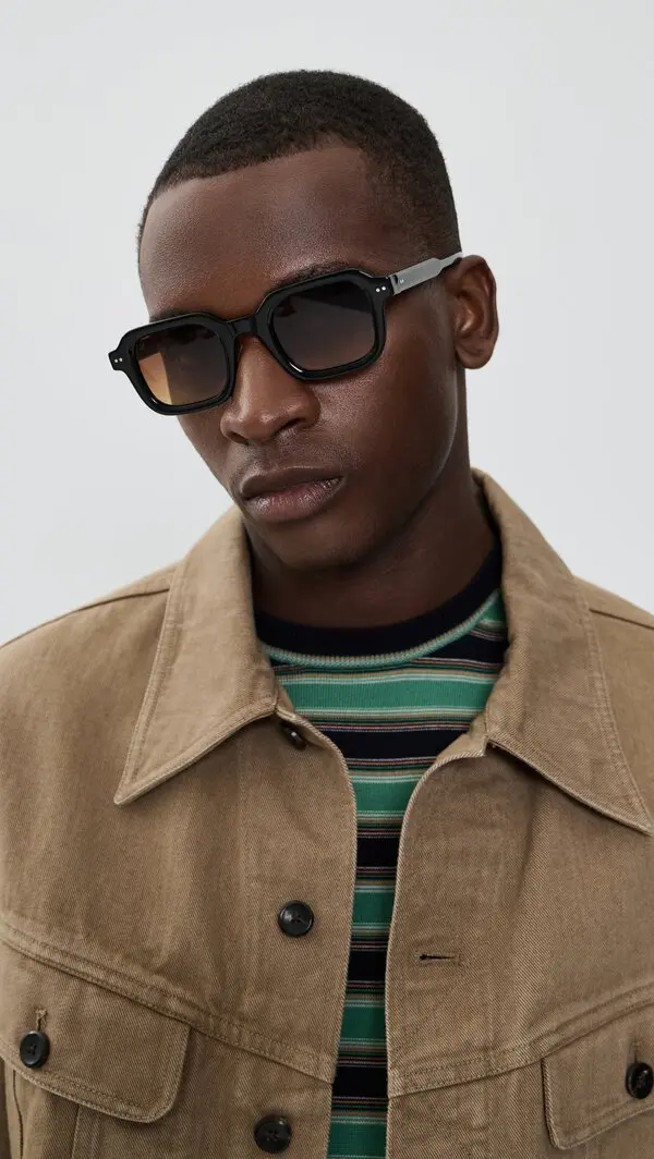 JIMMY FAIRLY Square Frame Sunglasses
