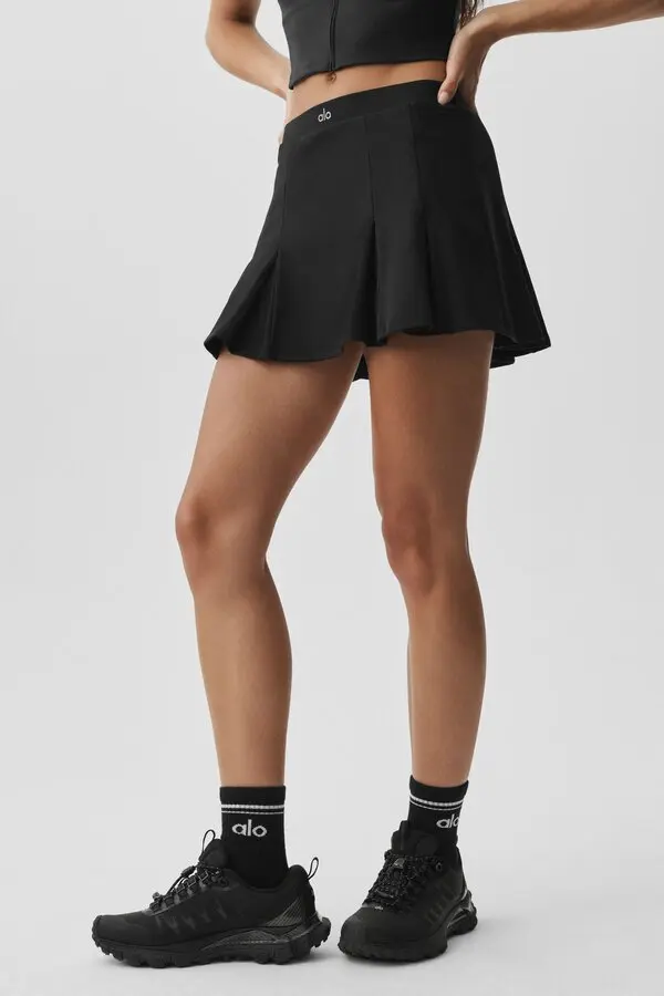 Alo Yoga Softsculpt Topspin Tennis Skirt - Black