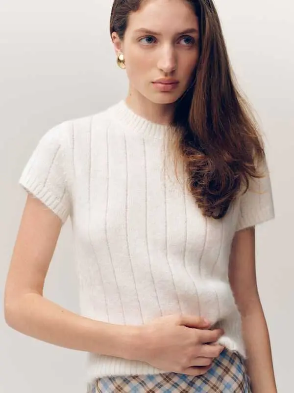 REFORMATION Darcy Cashmere T-shirt