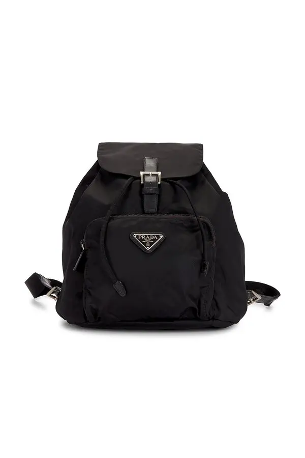 Prada Tessuto Mini Backpack - Black