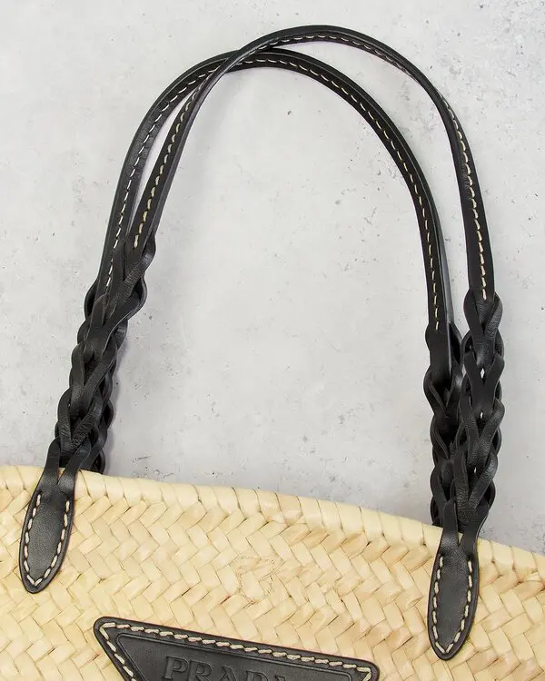 FWRD RENEW Prada Raffia Tote Bag