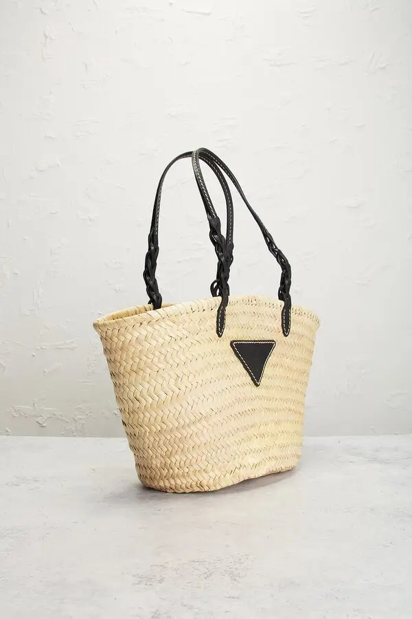 Prada Raffia Tote Bag