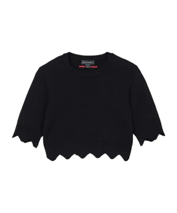 Marc Jacobs Fan-shaped Edge Top - Black