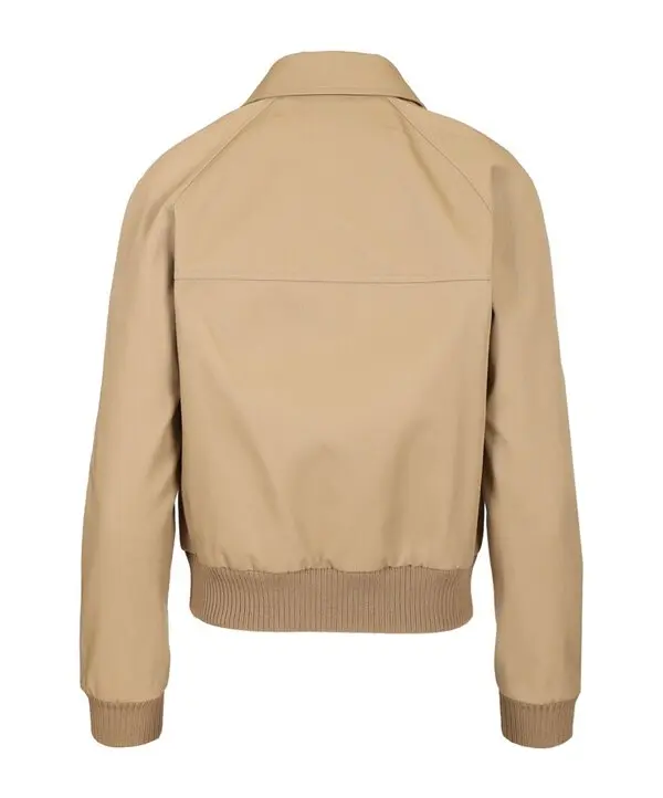 Celine Triomphe Blouson Jacket In Cotton Gabardine