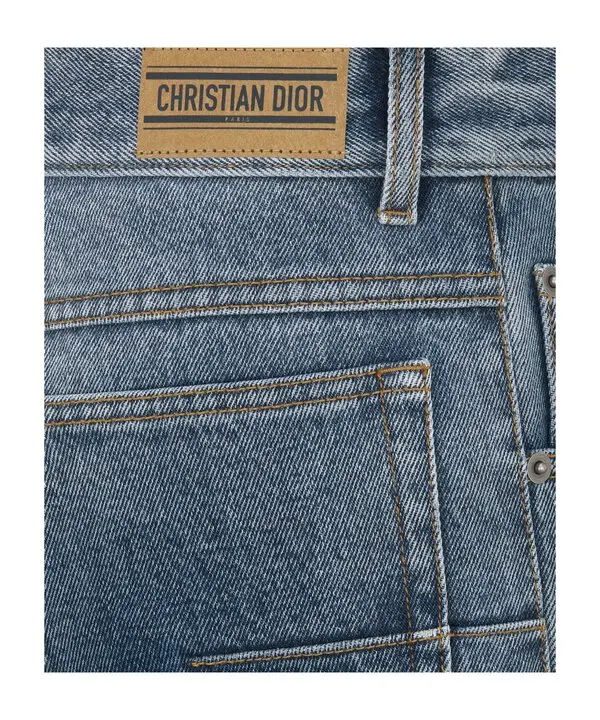 Dior Logo Patch Flared Jeans