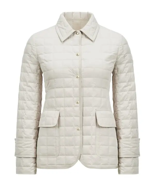 Moncler Epinal Quilted Down Jacket - White Ivory