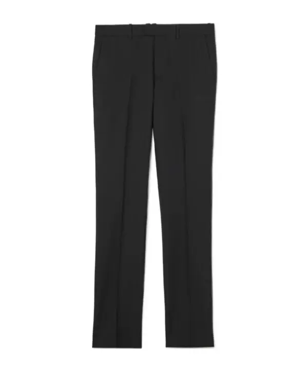 Burberry Wool Bond Tailored Trousers - Black