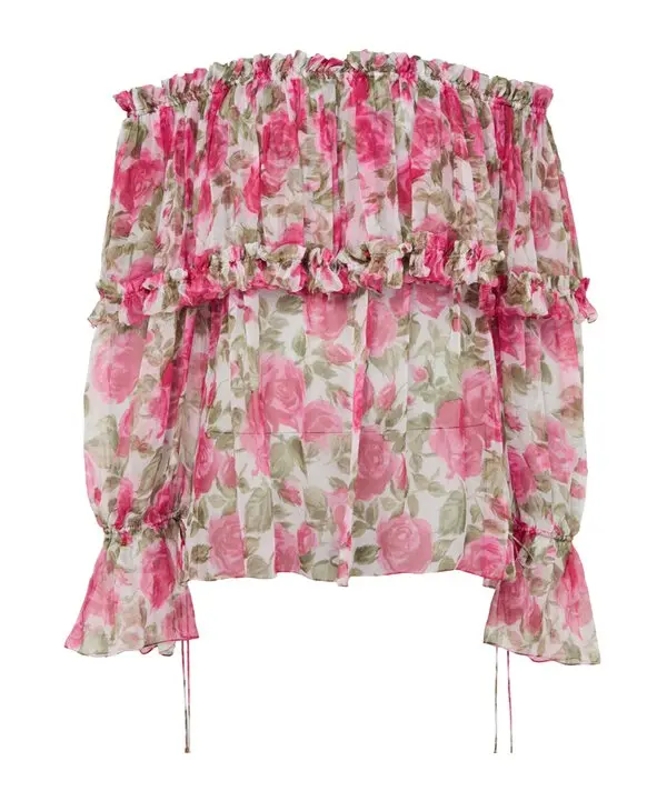 Chloé Printed Long-sleeved Cover-up
