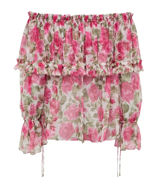 Chloé Printed Long-sleeved Cover-up