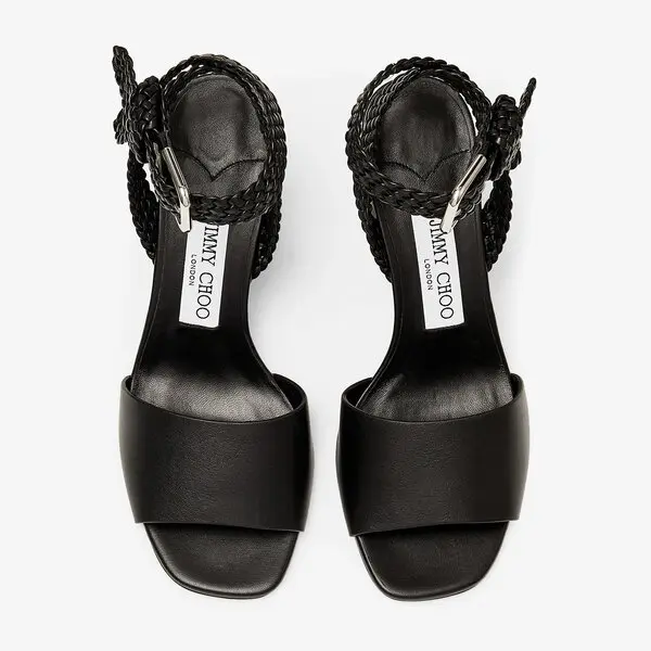 JIMMY CHOO Woven High-heeled Sandals