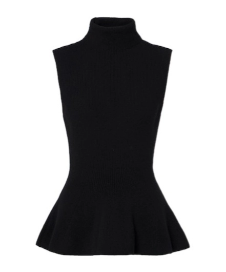 RÓHE Wool And Cashmere Turtleneck Top - Black