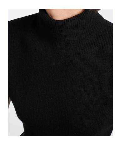 RÓHE Sleeveless Wool And Cashmere Turtleneck Top With Peplum Hem