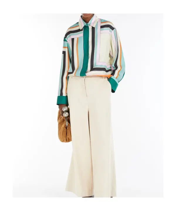 Max Mara Graphic Printed Button-up Shirt