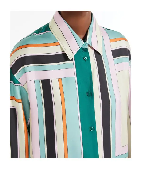 Max Mara Graphic Printed Button-up Shirt