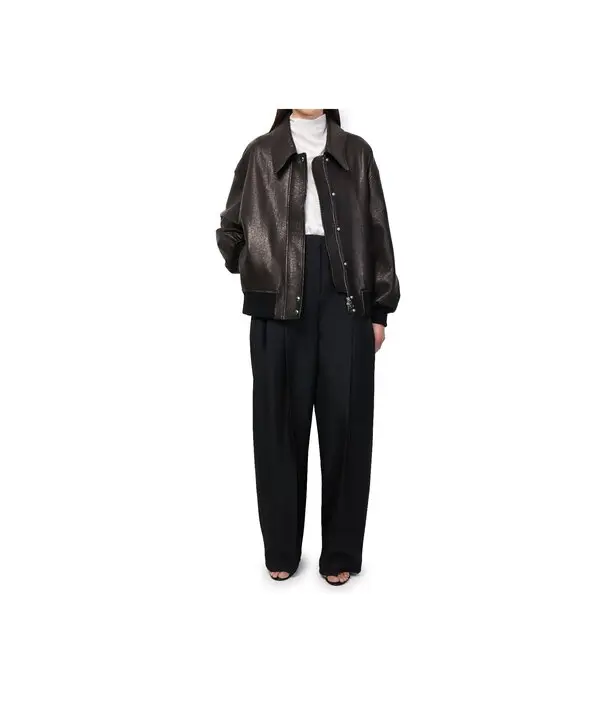 Khaite Shelman Leather Jacket