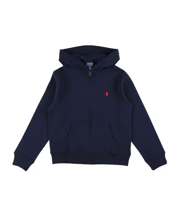 Polo Ralph Lauren Embroidered Logo Zip-up Hoodie - Black