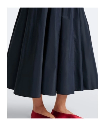 PATOU Shirred Midi Skirt