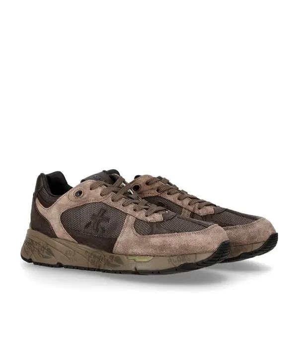 Premiata Lace-up Round Toe Sneakers