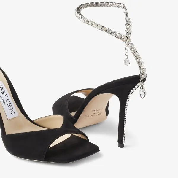 JIMMY CHOO Crystal Embellished High Heeled Sandals