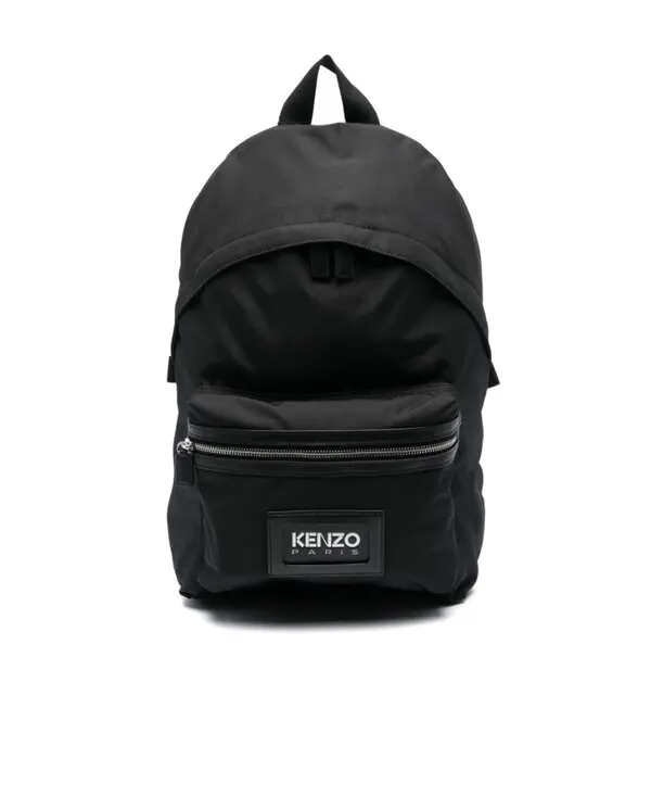 Kenzo Logo Patch Zipped Backpack