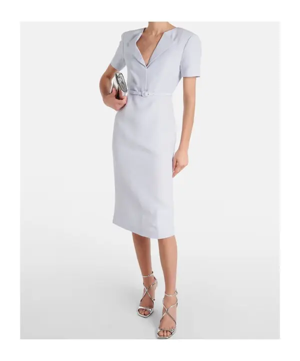 Roland Mouret Wool And Silk Midi Dress