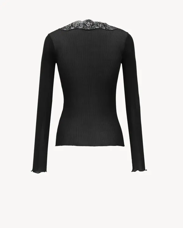 Saint Laurent Laced Button-up Cardigan