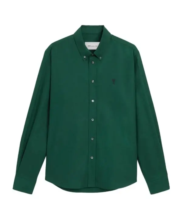 AMI Paris Long-sleeved Shirt - Green