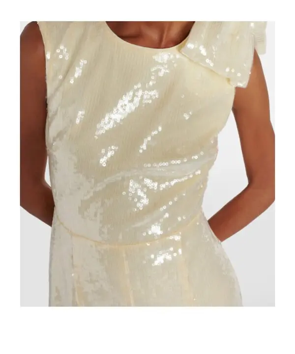 Roland Mouret Sequined Flared Midi Dress
