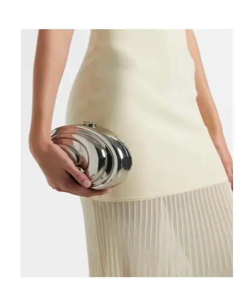Simkhai Inez Metallic Clutch