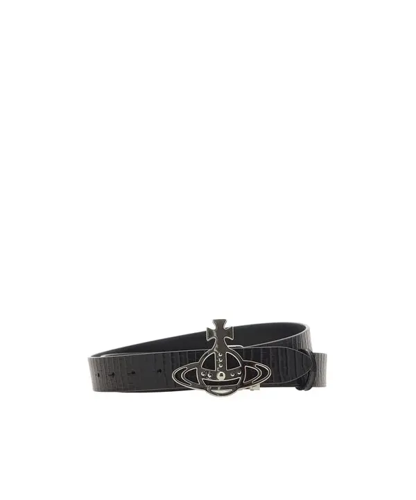 VIVIENNE WESTWOOD Orb Plaque Buckle Belt