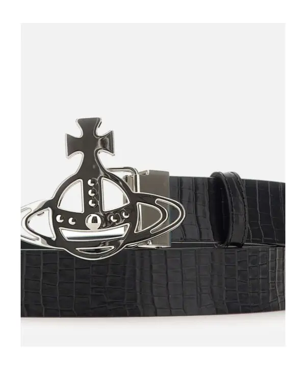 VIVIENNE WESTWOOD Orb Plaque Buckle Belt