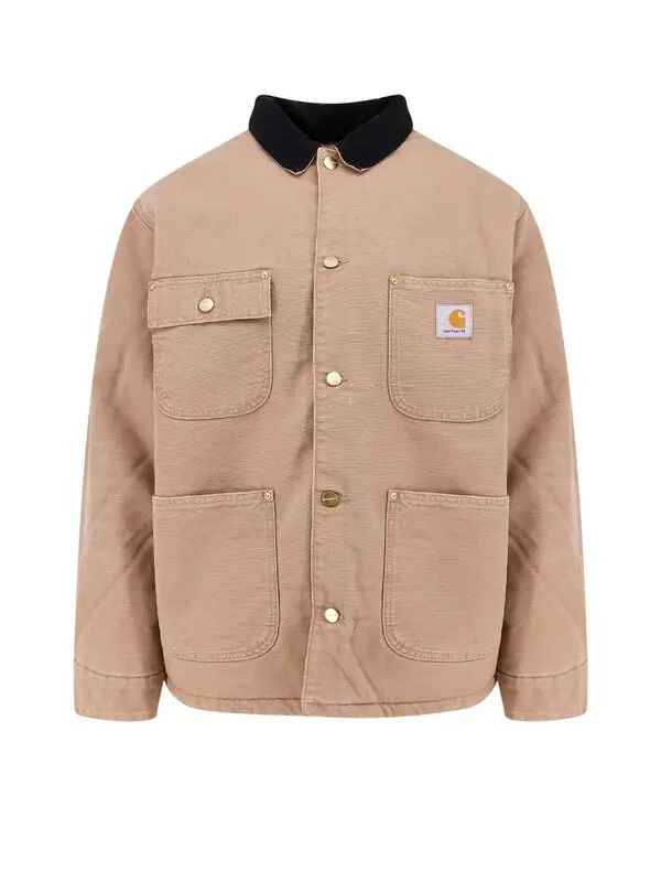Carhartt Work In Progress Og Chore Coat - Peanut / Black