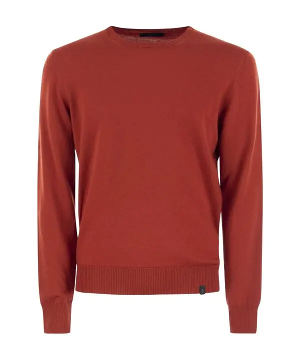 FAY Crew-neck Sweatshirt - Orange