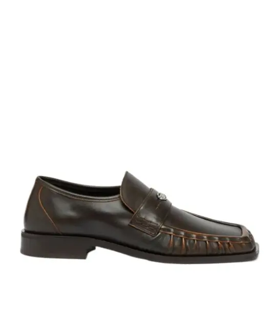 DIESEL® D-amber Penny Loafers In Leather - Brown