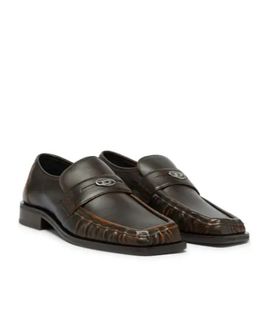 DIESEL® D-amber Leather Loafers