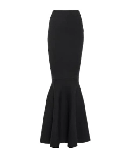 Nina Ricci High-rise Wool-blend Maxi Skirt