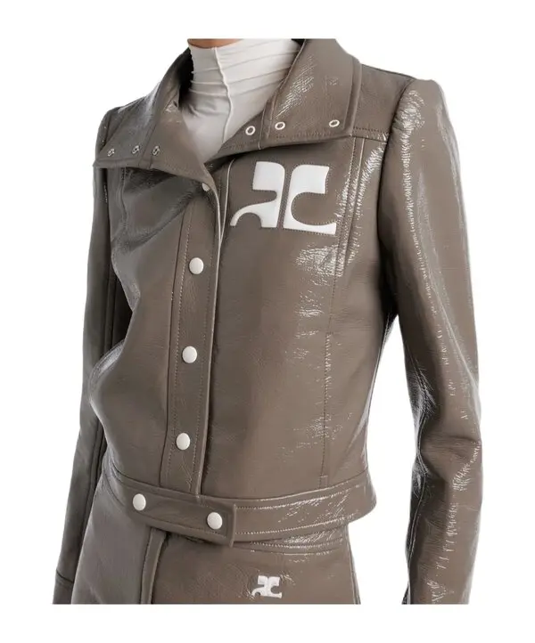COURREGES Logo Cropped Jacket