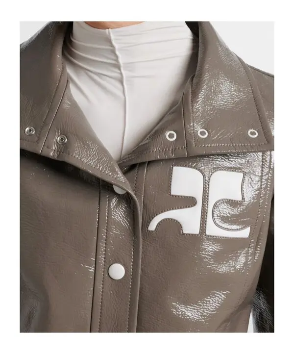 COURREGES Logo Cropped Jacket