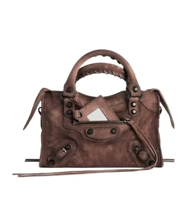 Balenciaga Le City Bag Mini In Light Espresso