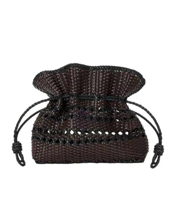 Loewe Medium Flamenco Woven Nappa Leather Clutch