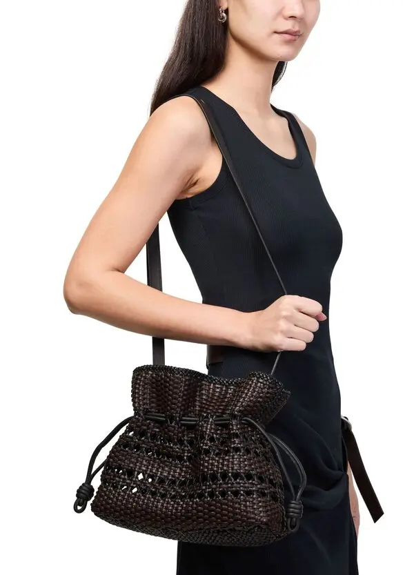 Loewe Medium Flamenco Woven Nappa Leather Clutch