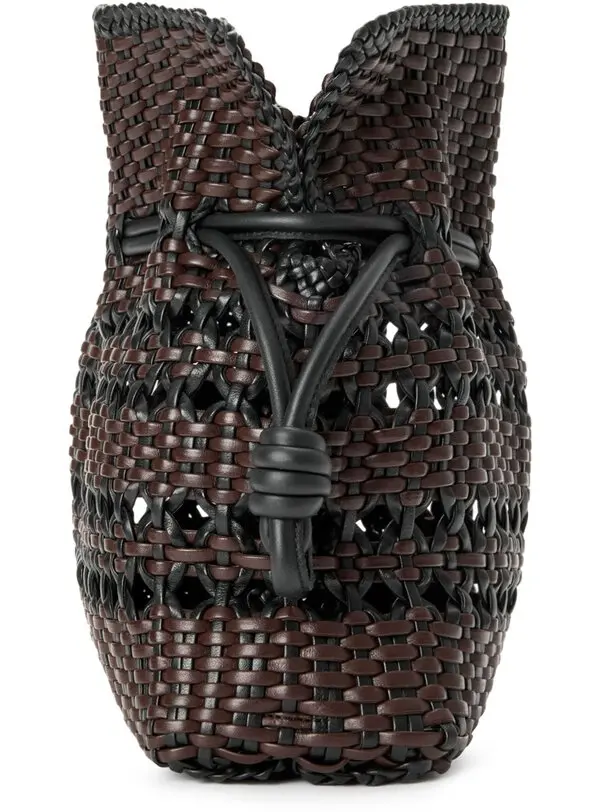 Loewe Medium Flamenco Woven Nappa Leather Clutch